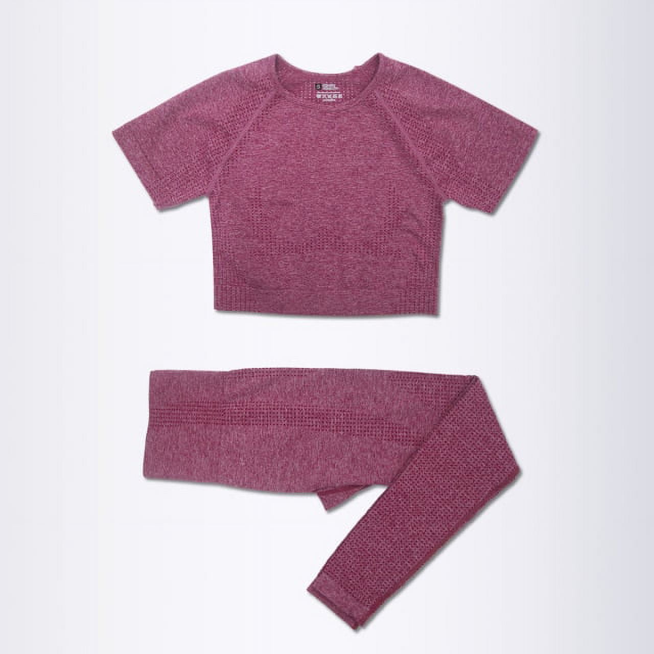 2/3/5PCS Seamless Women Yoga Set Workout Sportswear Gym Clothing Fitness Long Sleeve Crop Top ...