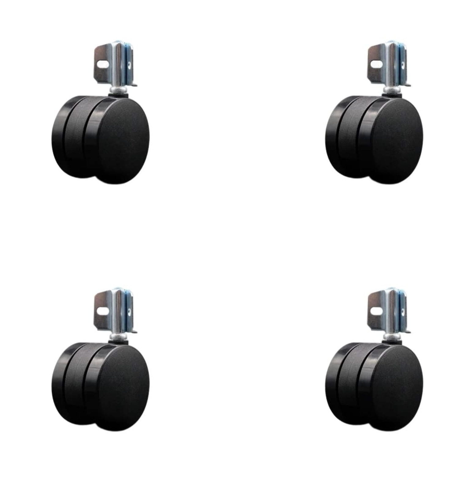 2-3/8 Inch Office Chair Wheels - Nylon Wheels - Corner Mounting ...