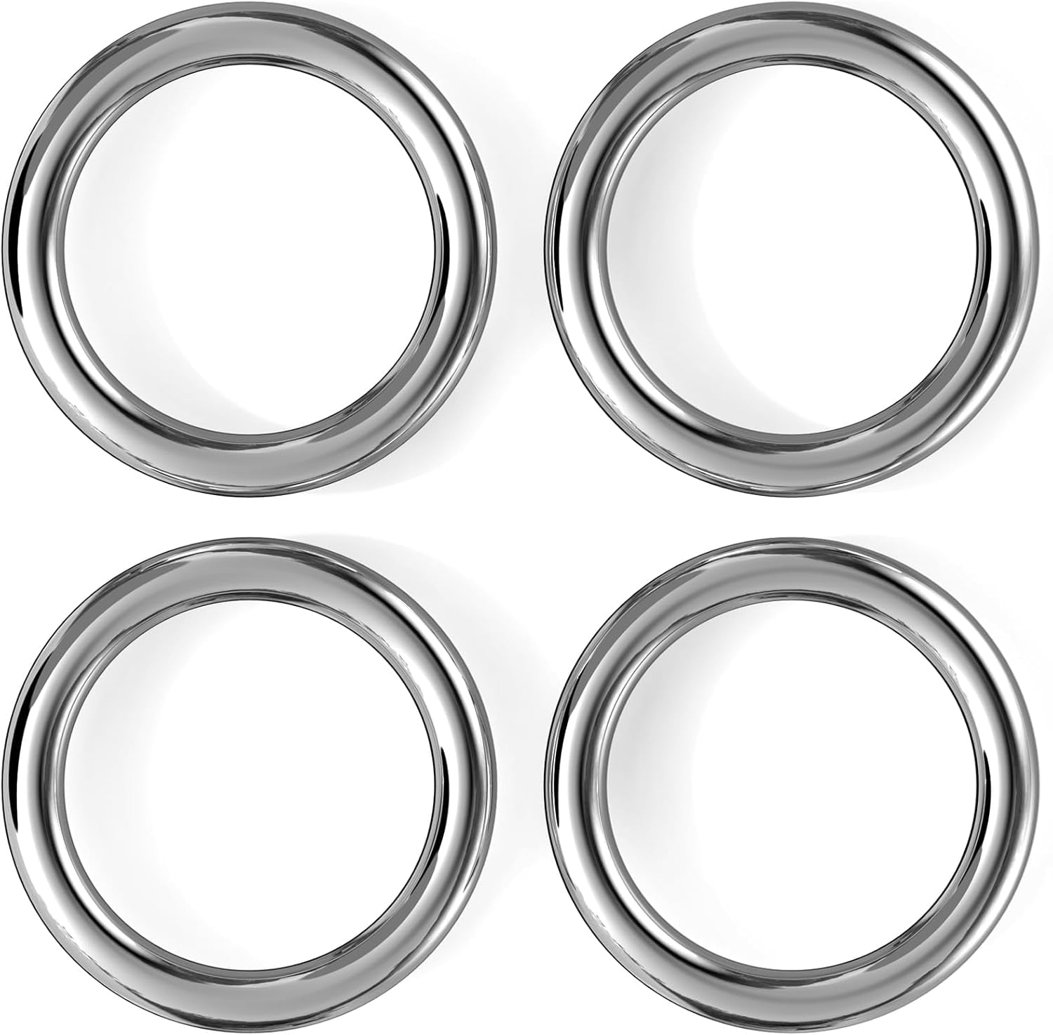 2 3/8 inch Metal O Rings, Stainless Steel Round Ring Buckles, Solid ...