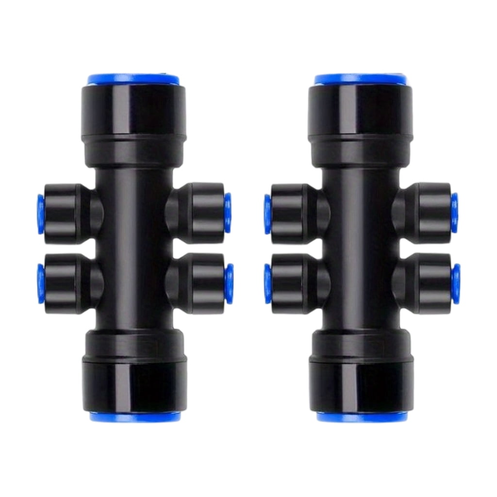 2/3/8Pcs 6 Way Drip Irrigation Splitter 1/4inch Connector Hose Garden ...