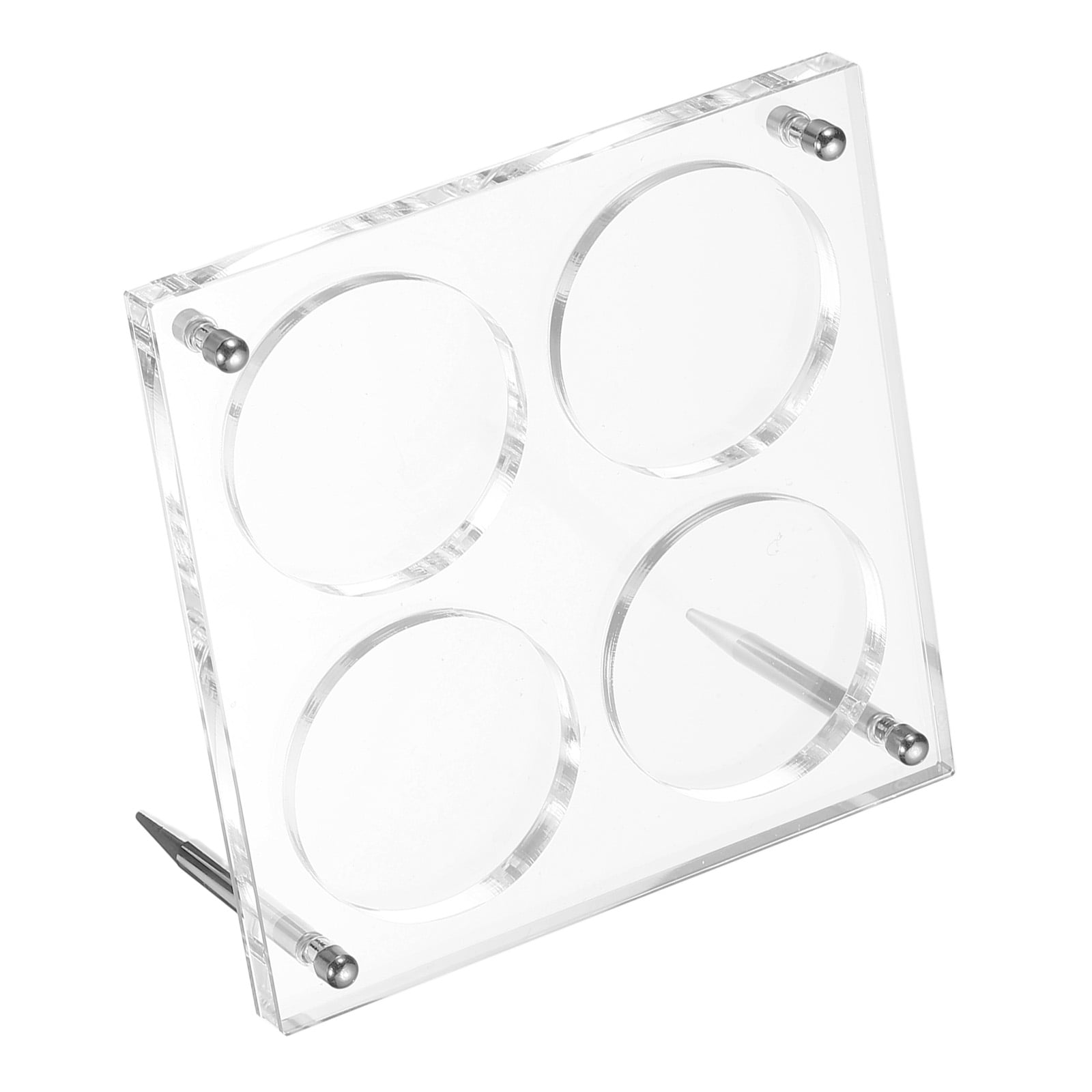 2.3" Acrylic Coin Display Frame 3D Floating Display Case Holder 4 Slots ...