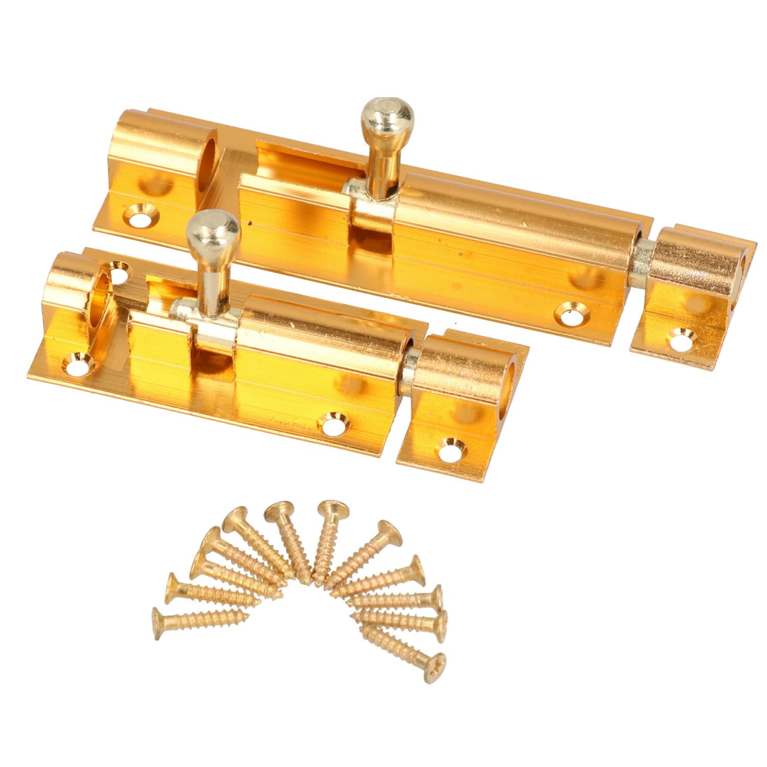 2" & 3" Brass Door Bolt Security Shed Bathroom Door Slide Dead Lock ...