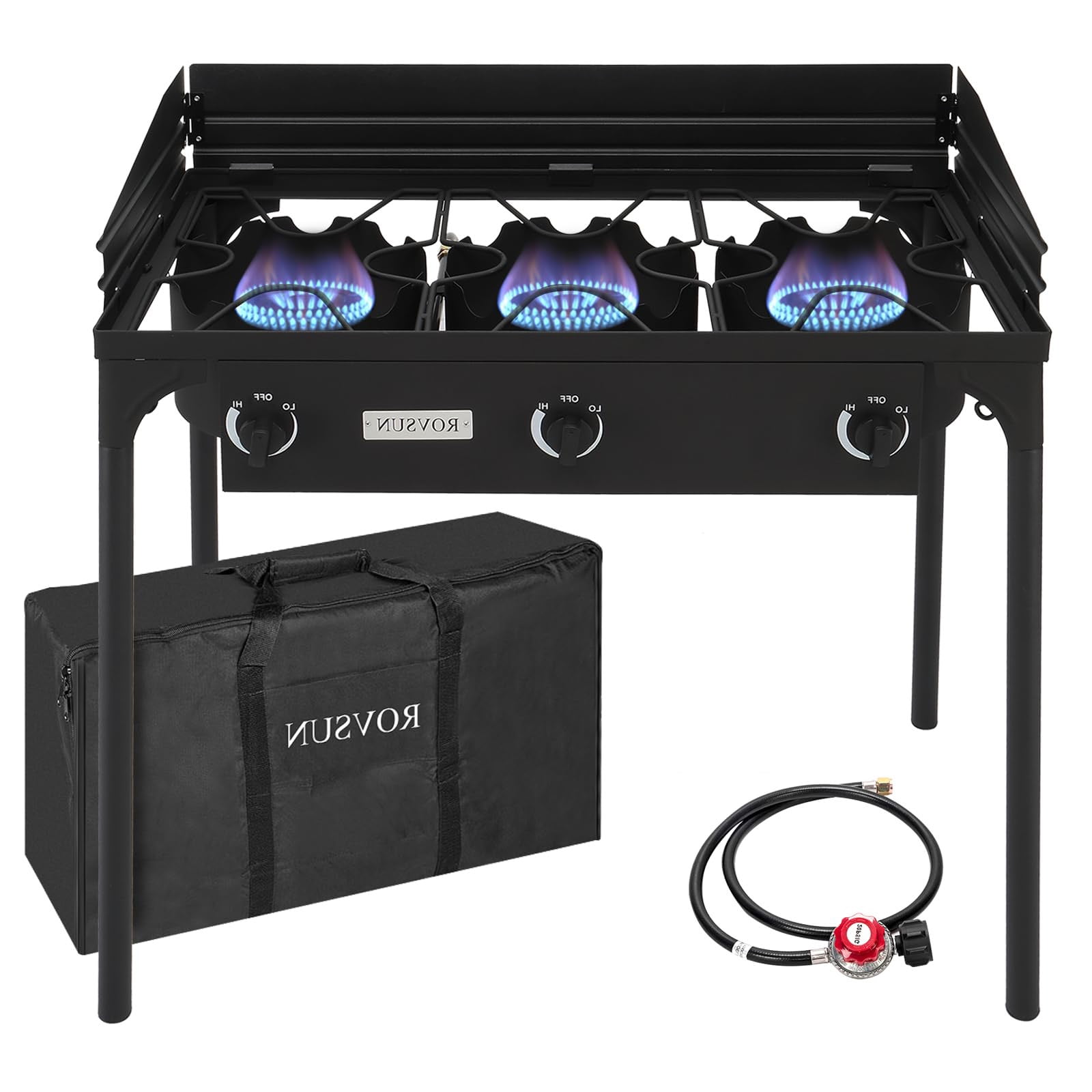 2/3 Burner Outdoor Propane Gas Stove High Pressure Stand Cooker for ...