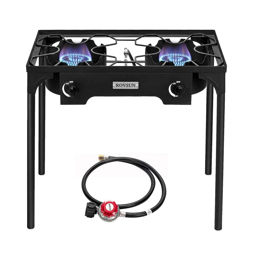 2/3 Burner Propane Gas Stove High Pressure Outdoor Cooker Stand for ...