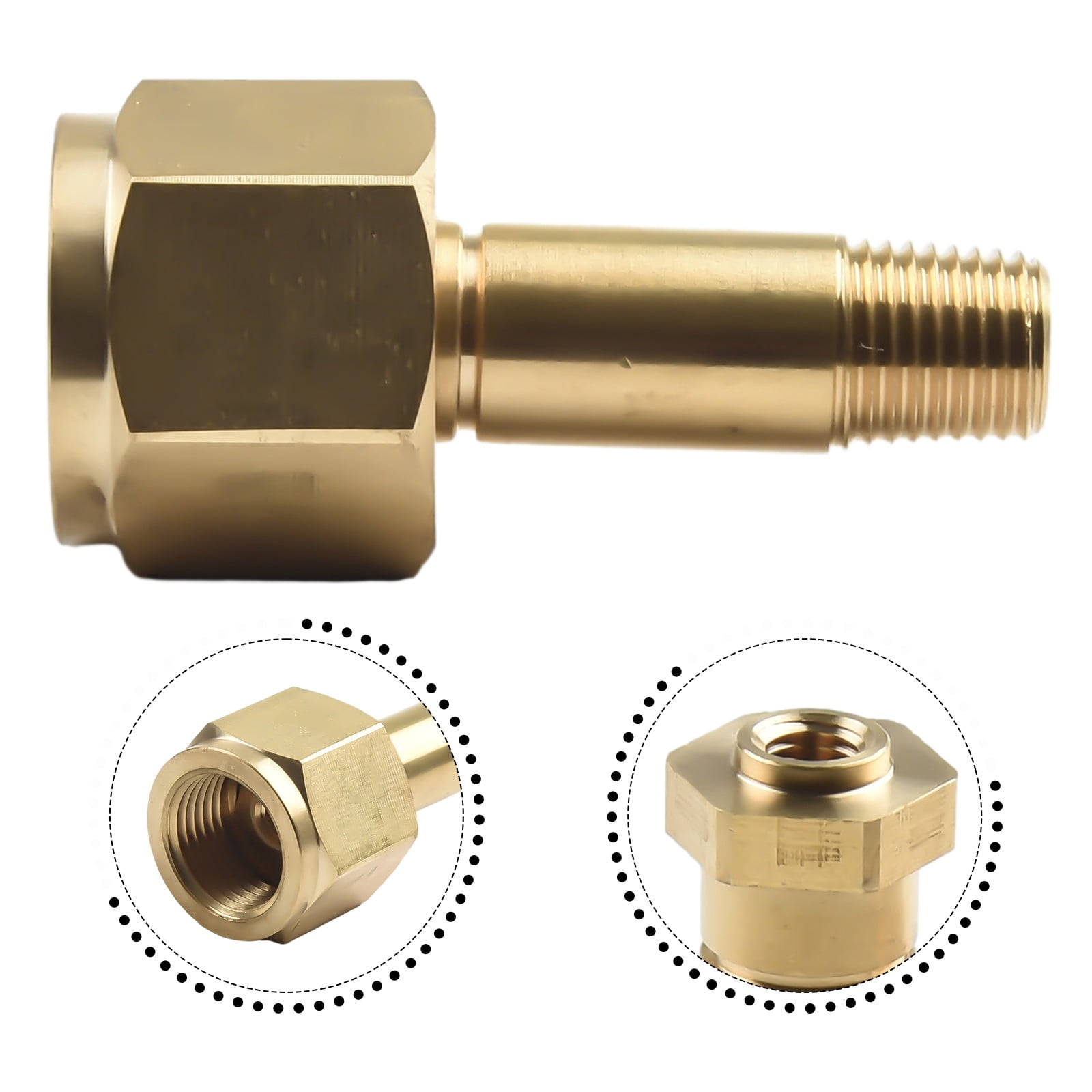 -2 -3 Cga-320 Carbon Dioxide Regulator Inlet Nut & 2\" Nipple With ...