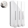 2/3-Chamber Wall Mounted Bathroom Shower Pump Dispenser and Organizer ...