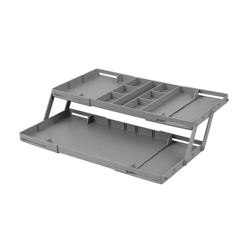 2/3 Foldable Drawer Organizer Multi Level Storage Tray Adjustable ...