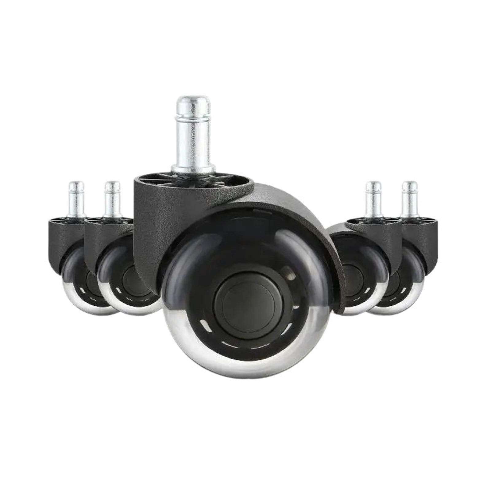 2/3 Inch Set Of 5 Office Chair Wheels Replacement Computer Gaming Desk ...