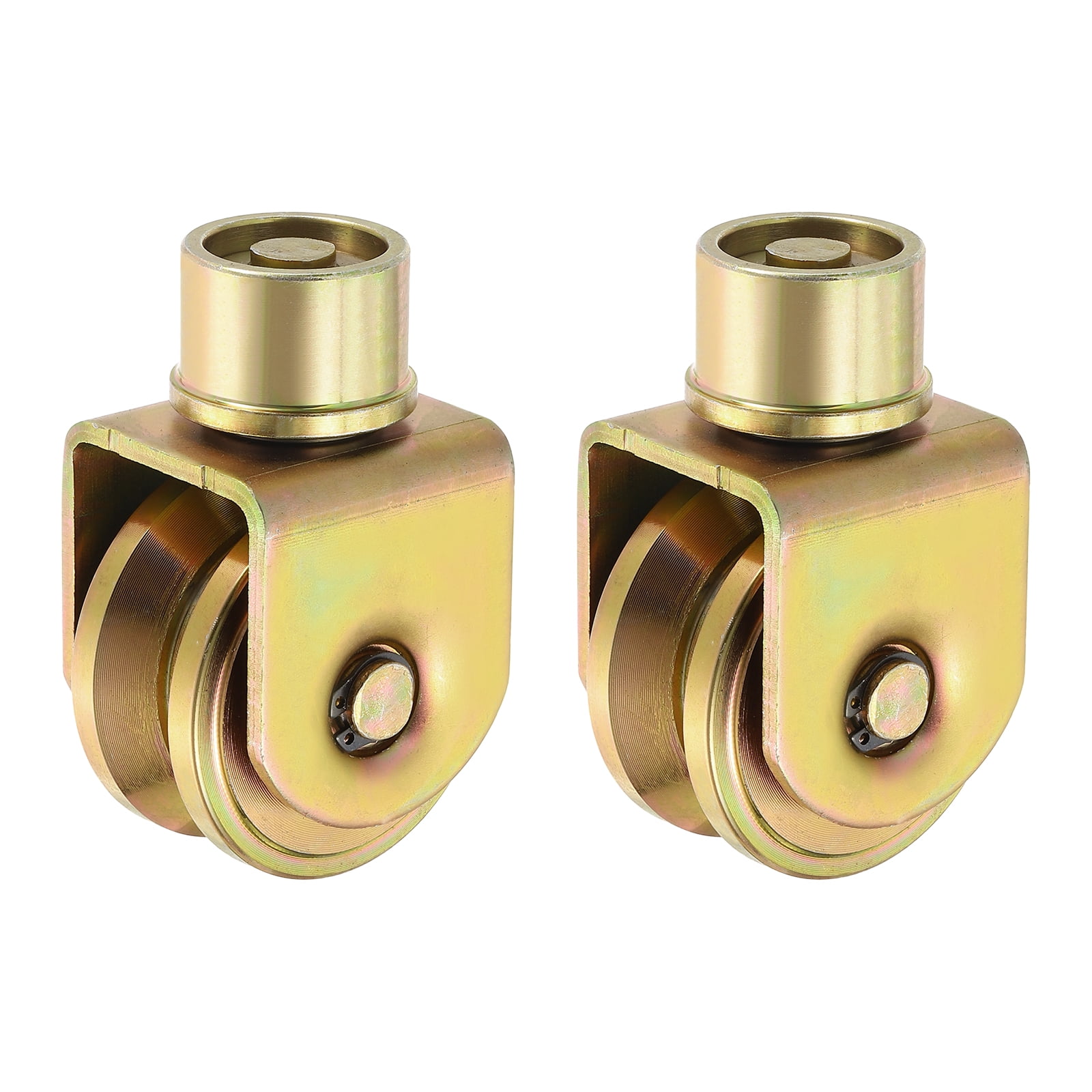 2.3 Inch Sliding Gate Wheels, 2Pack 360-Degree Rotational V Groove ...