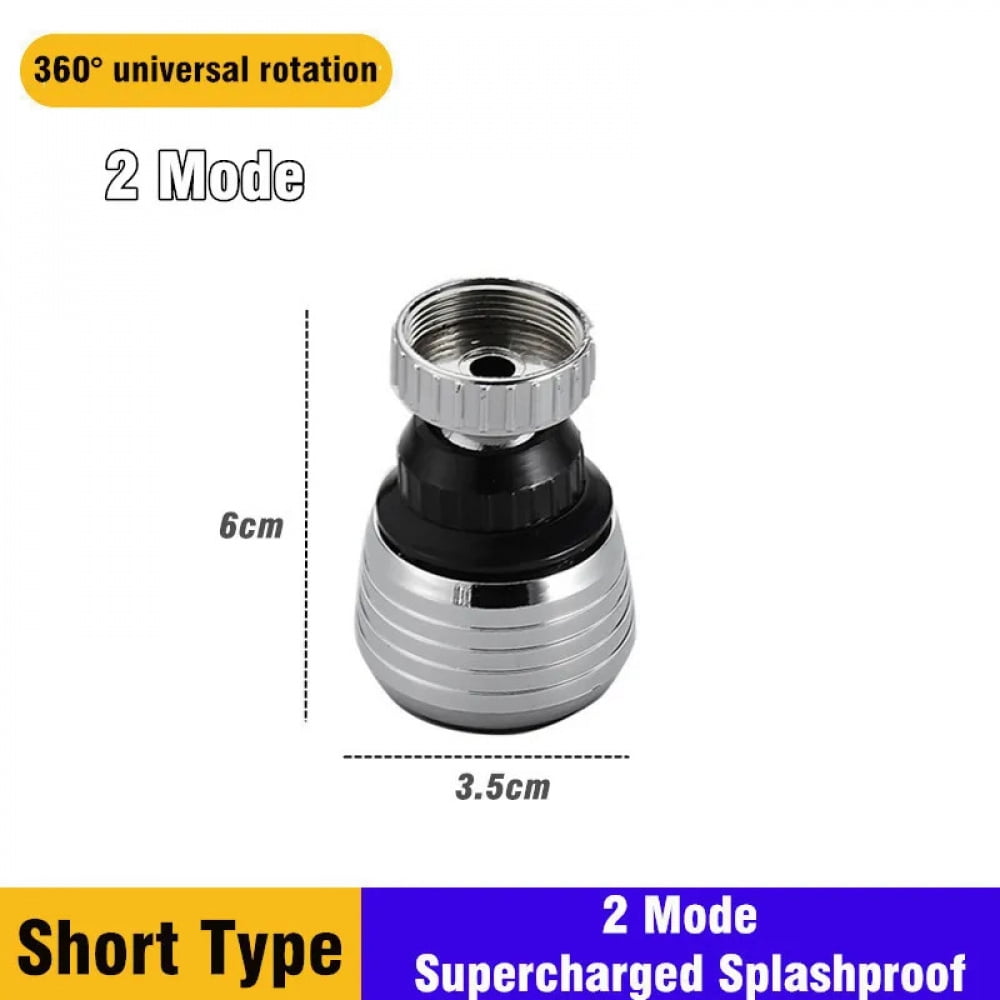 2/3 Modes Sink Faucet 360 Degree Rotation Filter Extension Tube Shower ...