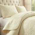 2/3 PCS Embossed Bedspread Set, 1 Bed Cover with 1-2 Pillowcases, Soft ...