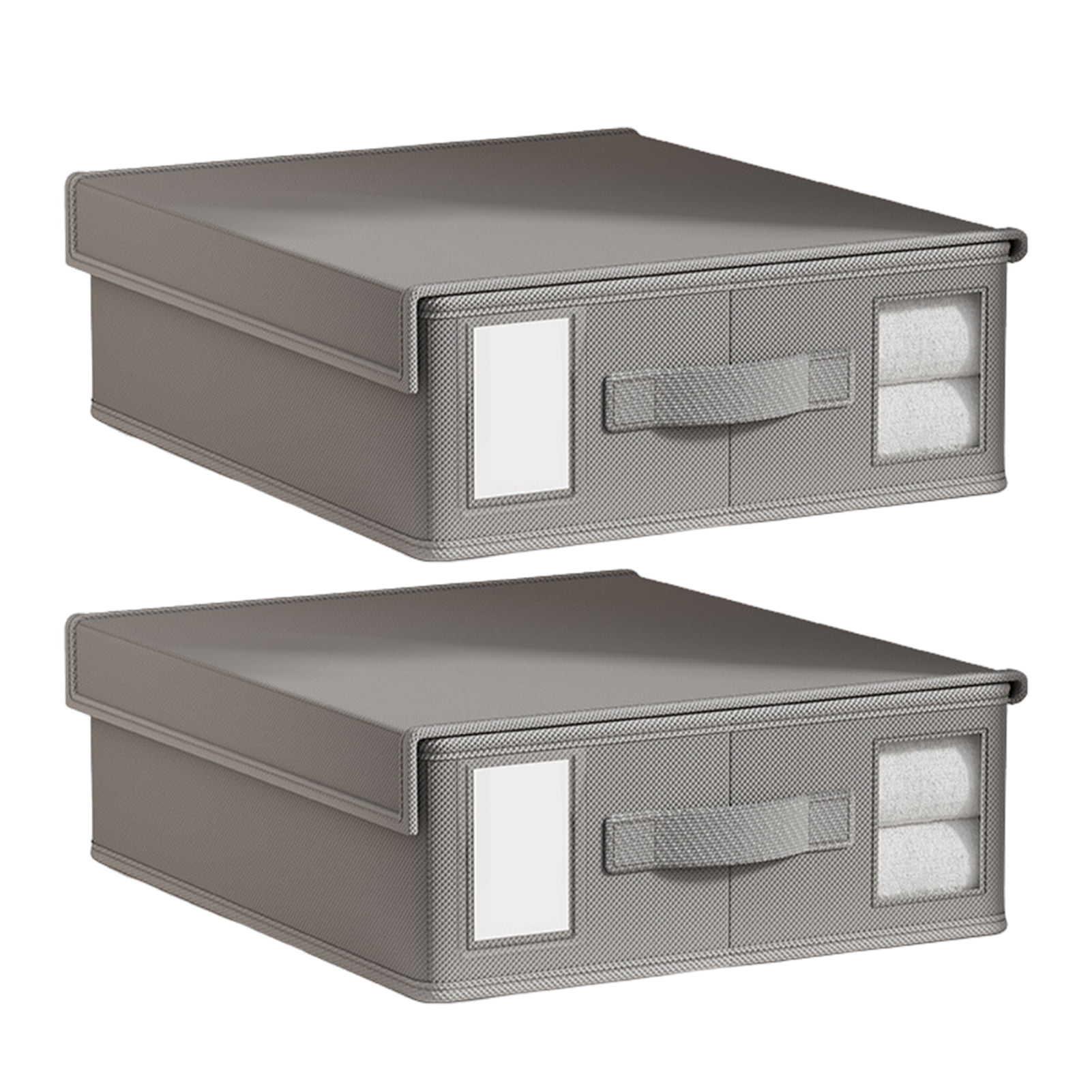 2/3 Pcs Bed Sheet Storage Box - Visible Window, Handle, Large Capacity ...