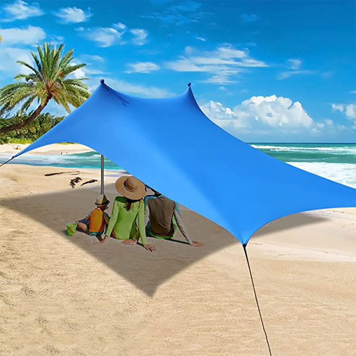 2-3 Person Beach Tent Sun Shade Shelte Canopy Large Outdoor Shade UPF ...