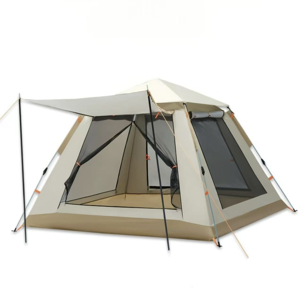 2-3 Person Family Camping Tent with Awning - Instant Setup, All-Weather ...