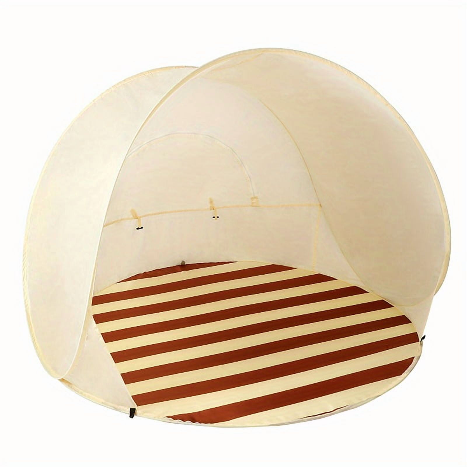 2-3 Person Portable Pop-up Beach Tent, Round Quick Open Tent ...