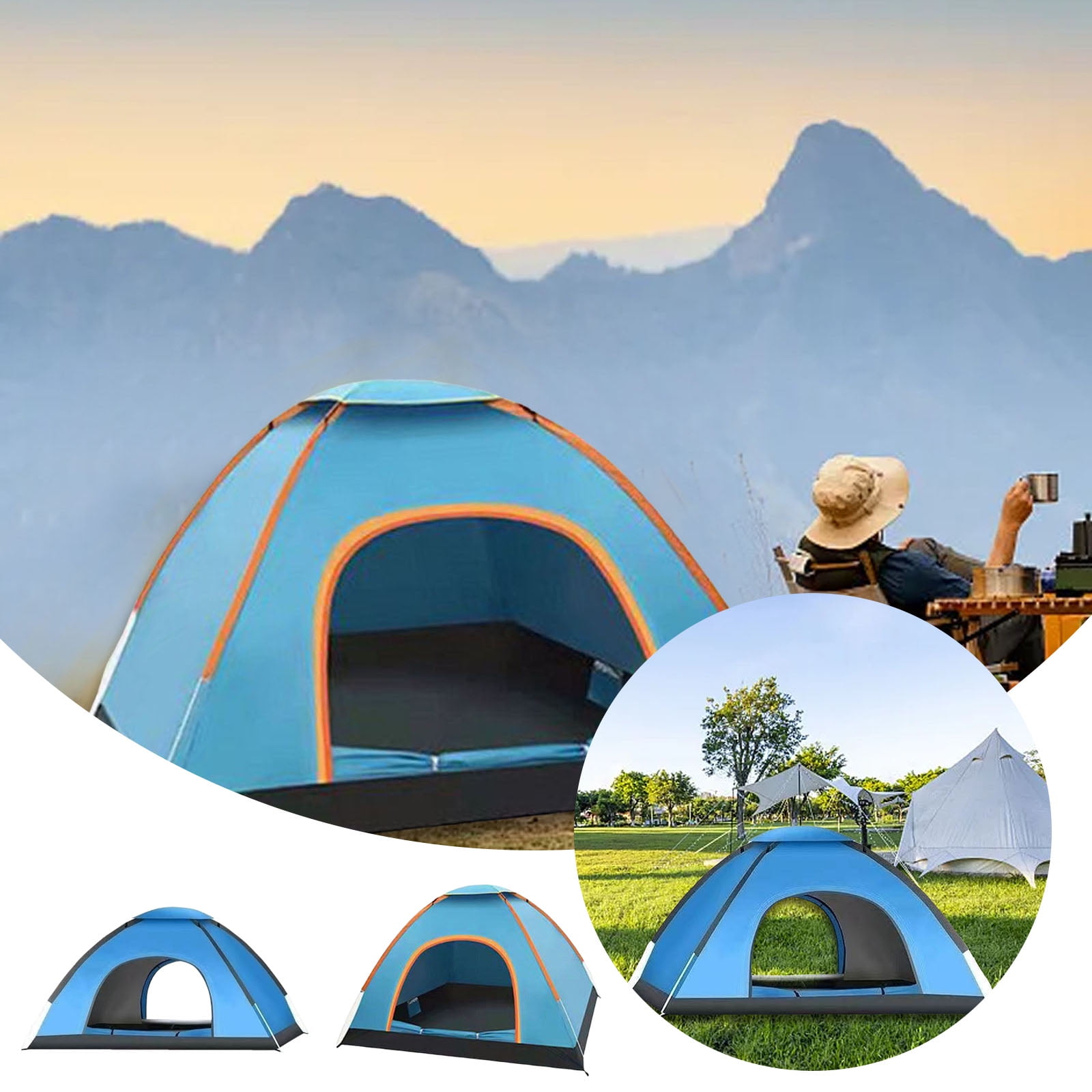 2-3 Person Waterproof Tents for Camping, Picnics,Fishing and Backyard ...