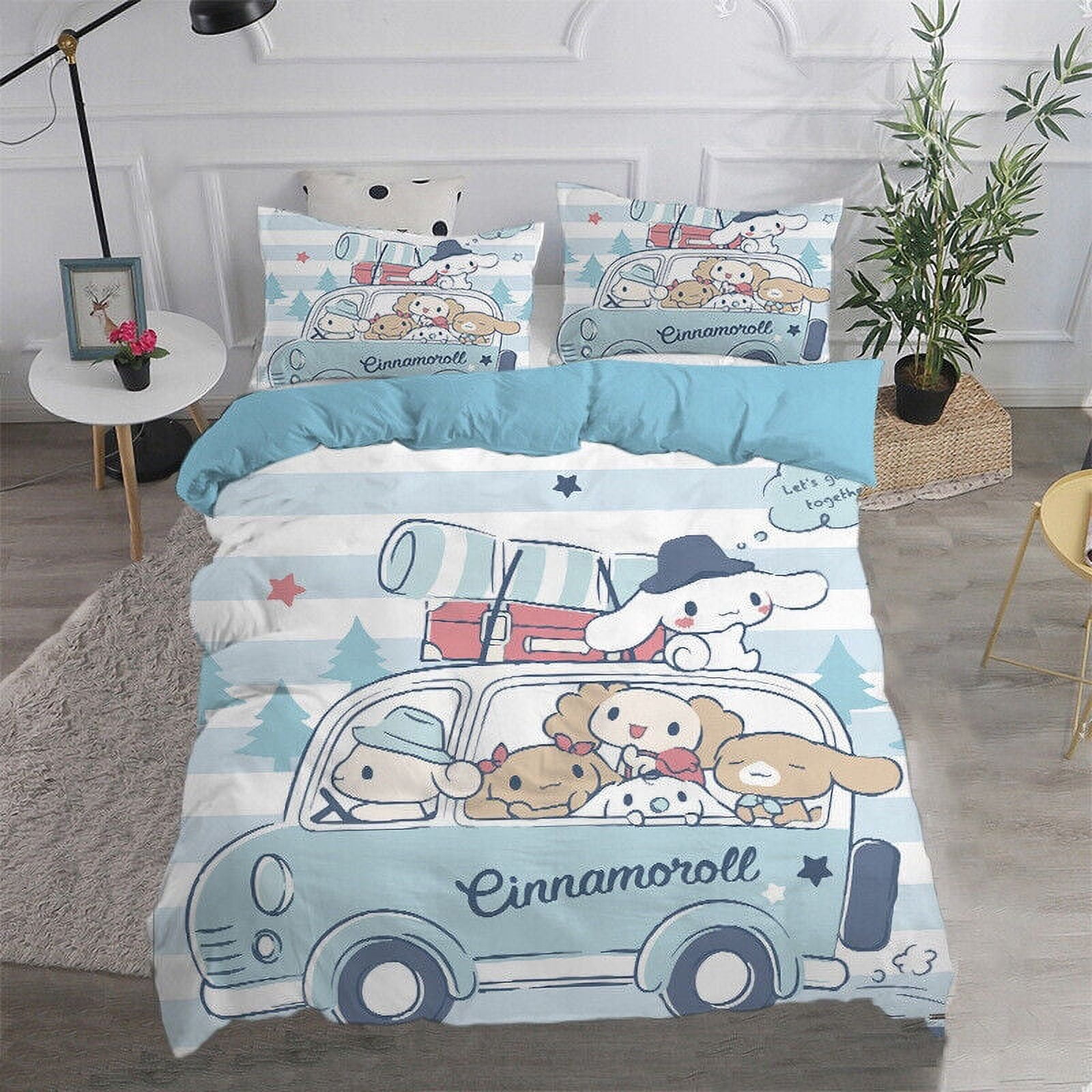 2/3 Piece Cartoon Cinnamoroll Pillow Case Cover Bedding Teen Room Decor ...