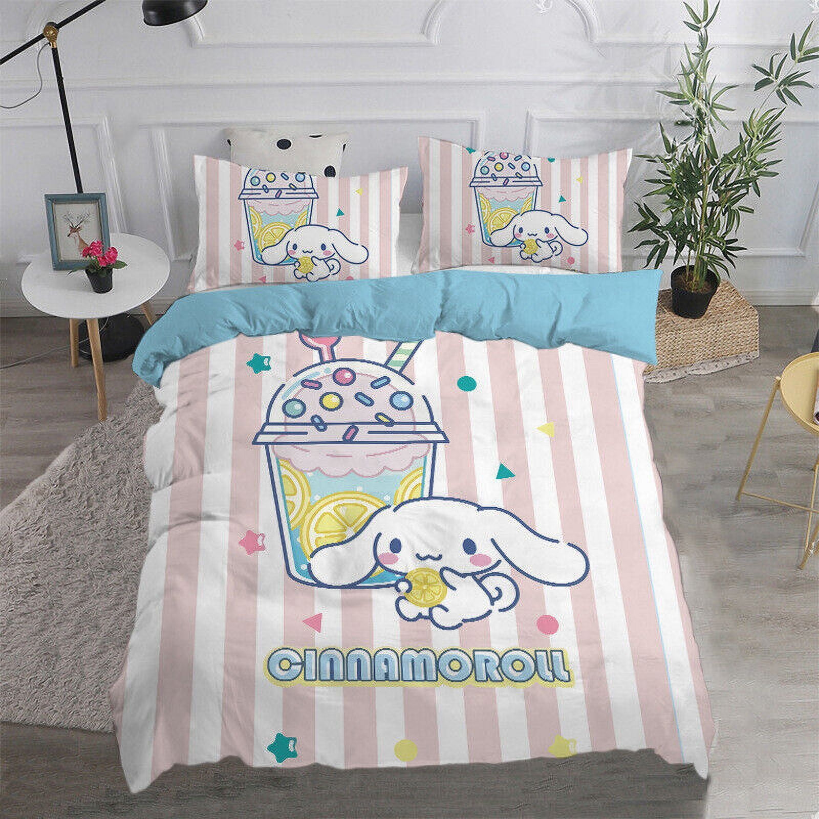 2/3 Piece Cartoon Cinnamoroll Pillow Case Cover Bedding Teen Room Decor ...