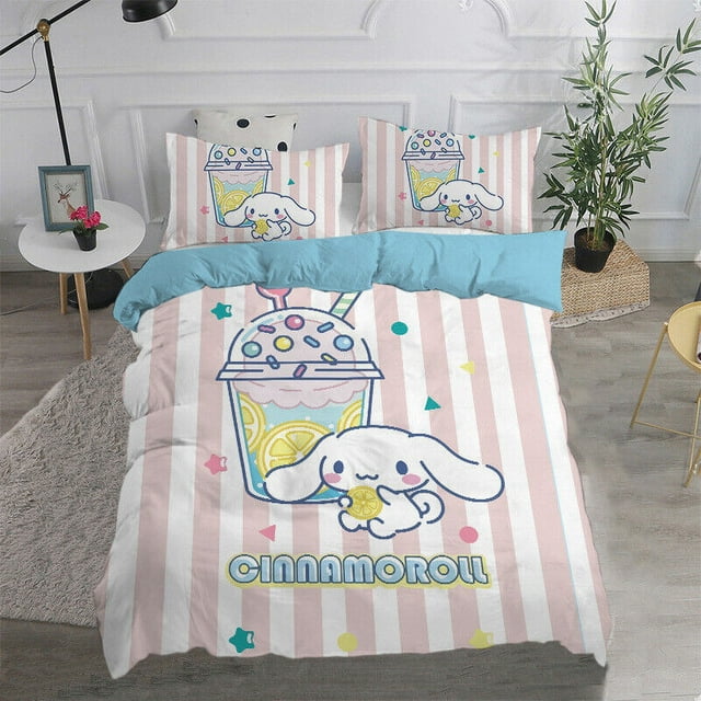 2/3 Piece Cartoon Cinnamoroll Pillow Case Cover Bedding Teen Room Decor ...