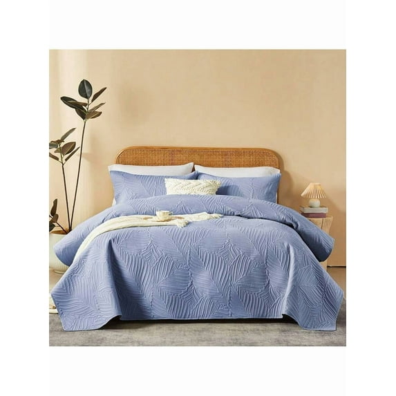 2/3 Piece Ultrasonic Embossed Bed Cover, Breathable, Durable Bedding ...