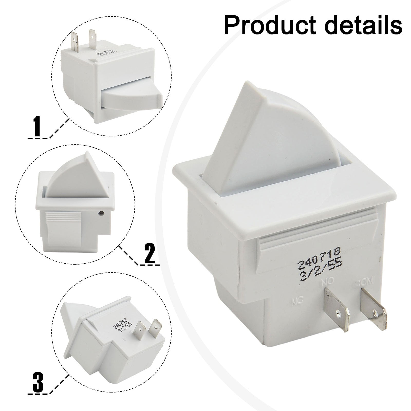 2/3 Pin Refrigerator Door Light Switch Ac 5A 250V Refrigerator ...