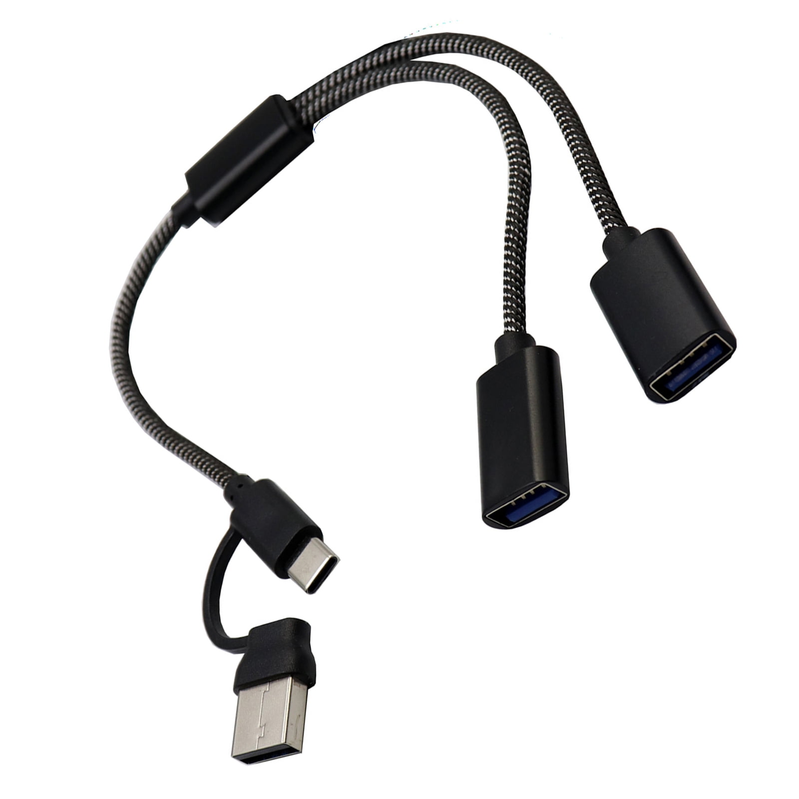 2/3 Port USB2.0 Female Splitter Cable USB Adapter Cord For Transferring ...
