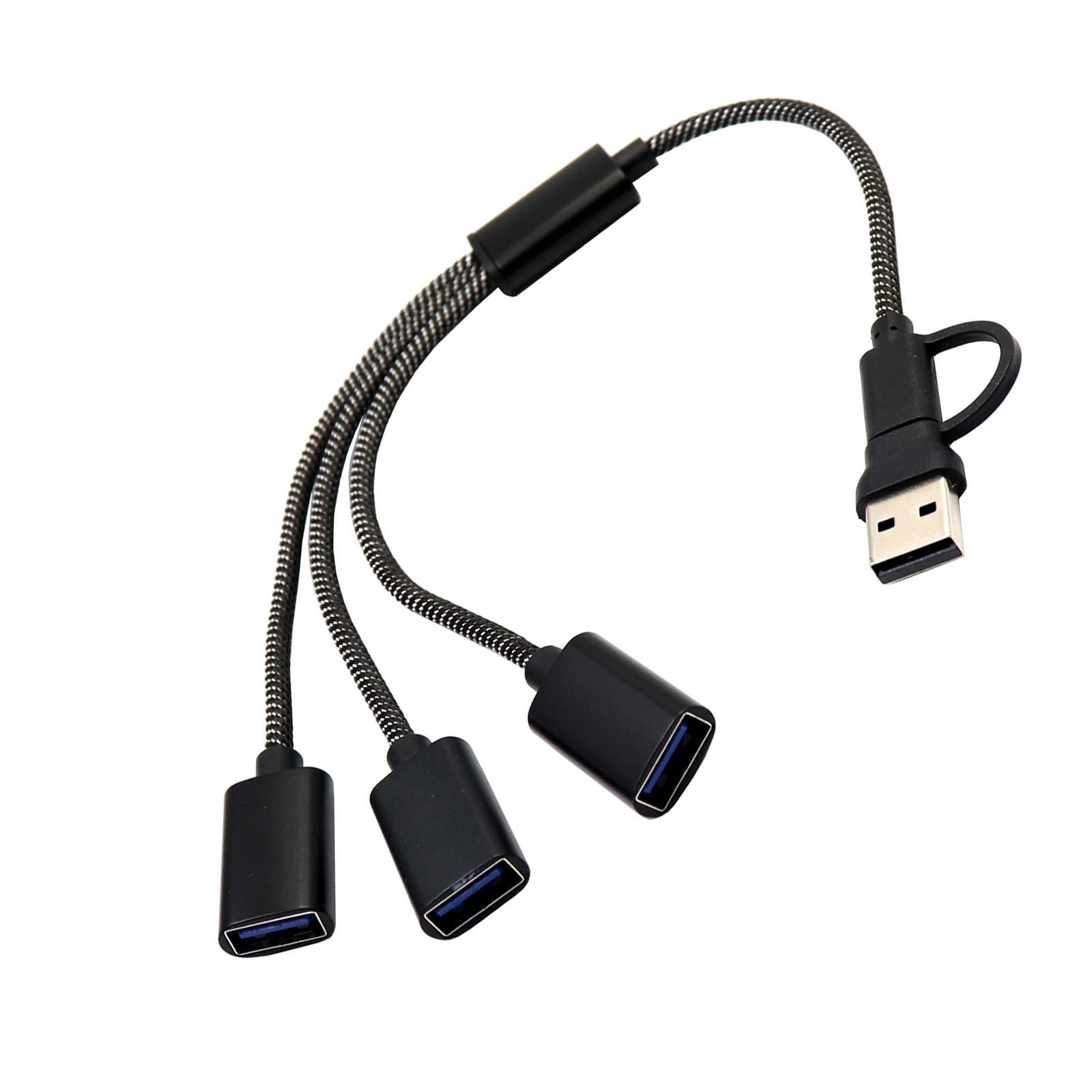 2/3 Port USB2.0 Female Splitter Cable USB Adapter Cord For Transferring ...