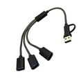 2/3 Port USB2.0 Female Splitter Cable USB Adapter Cord For Transferring ...