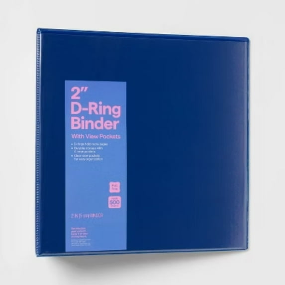 2" 3 Ring Binder Clear View - Walmart.com