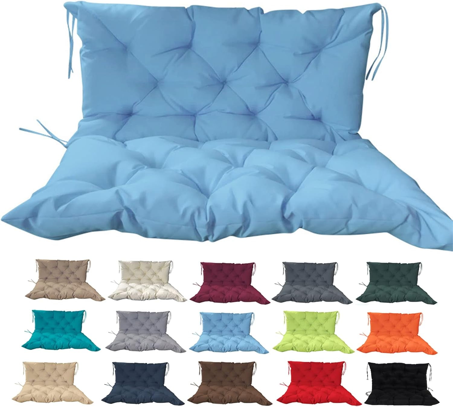 2-3 Seat Replacement Swing Seat Cushion, Outdoor Bench Cushion with ...