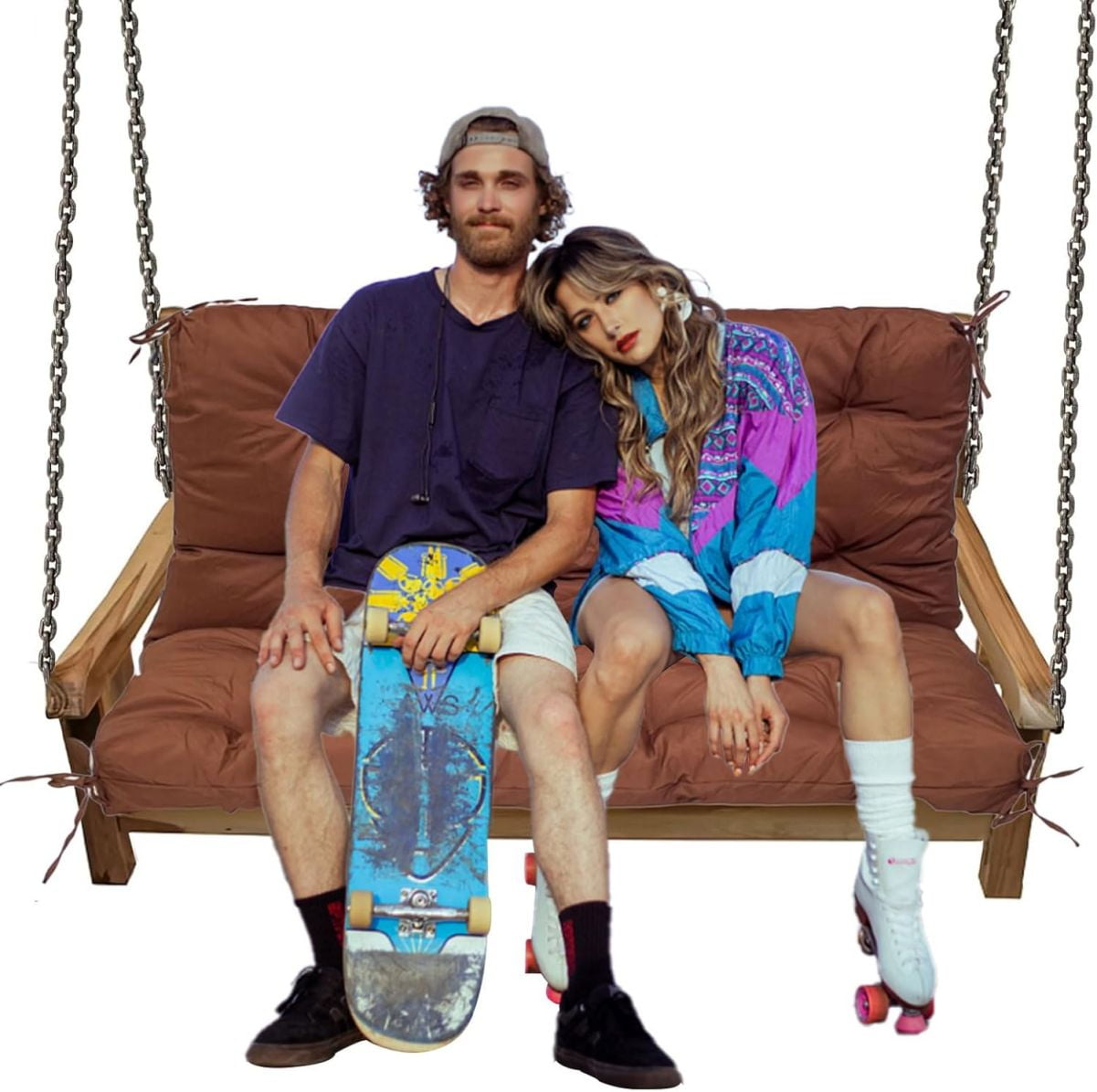 2-3 Seat Swing Replacement Cushion, Outdoor Bench Cushions with ...