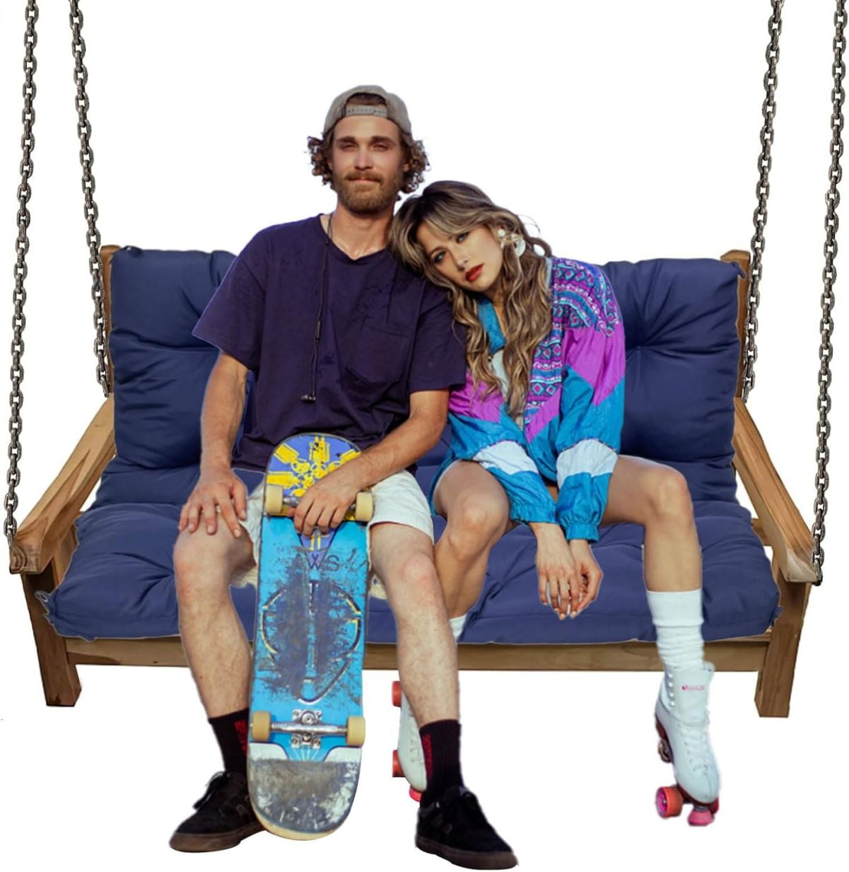 2-3 Seat Swing Replacement Cushion, Outdoor Bench Cushions with ...