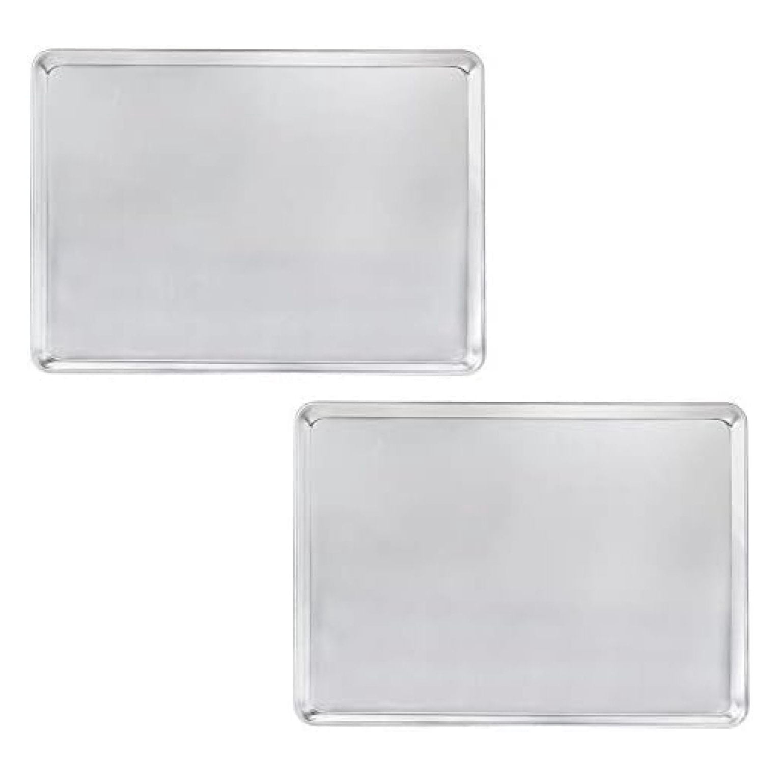 - 2/3 Size Aluminum Sheet Pan 16" x 22" Baking Sheets 20 Gauge Set of 2 ...