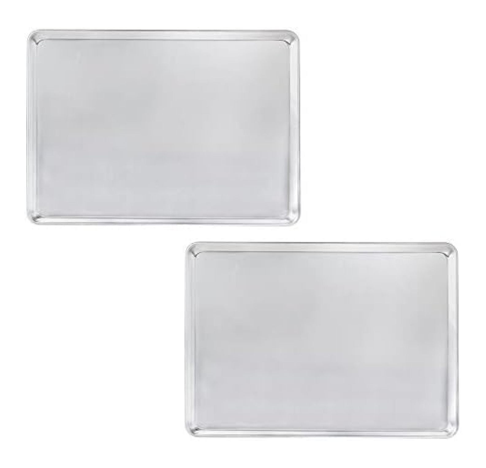 - 2/3 Size Aluminum Sheet Pan 16" x 22" Baking Sheets 20 Gauge Set of 2 ...