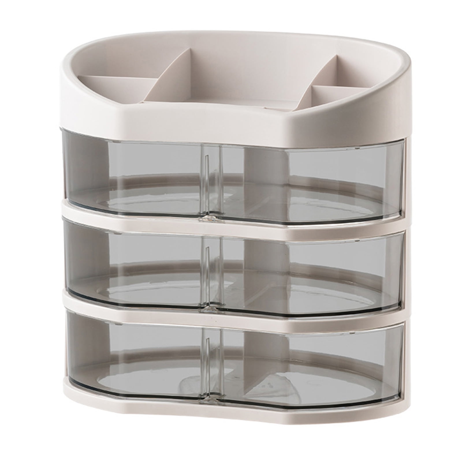 2/3 Tiers Desktop Makeup Organizer Large Capacity Cosmetic Storage Box ...