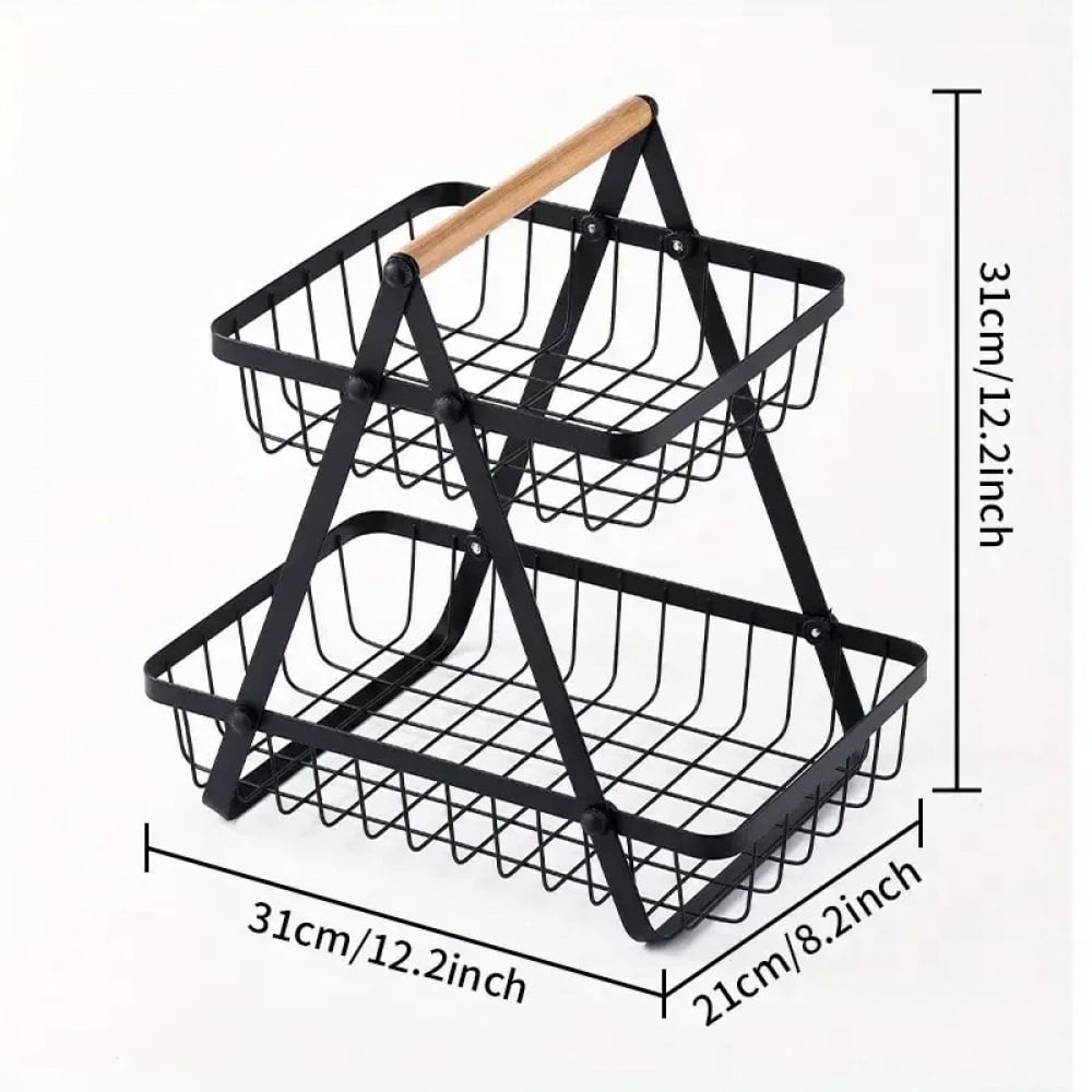2/3 Tiers Storage Rack Multi-Purpose Fruit And Vegetable Basket ...