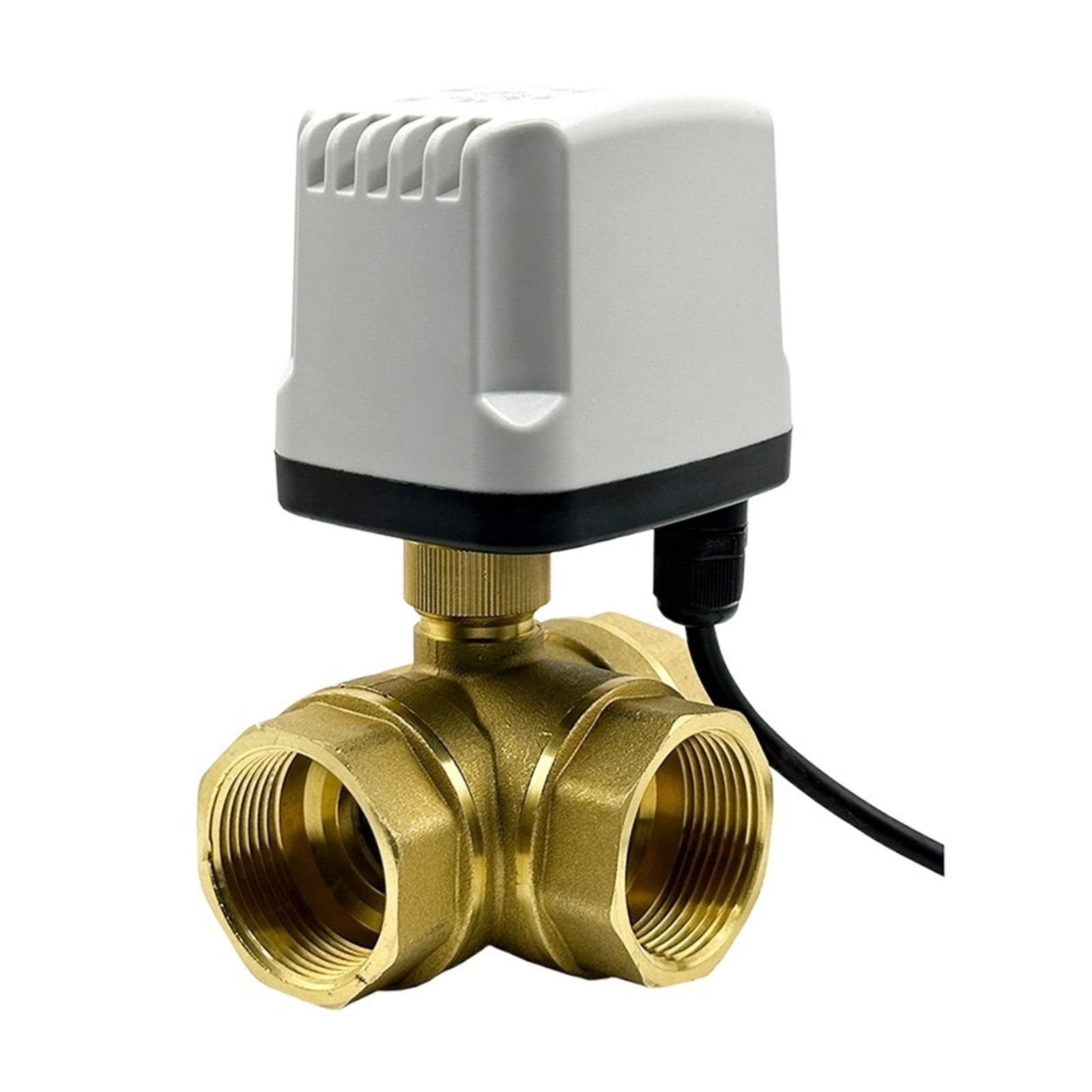 2" 3 Way Ball Valve Waterproof Motorized 3-Wire 2 Control T/L Type ...