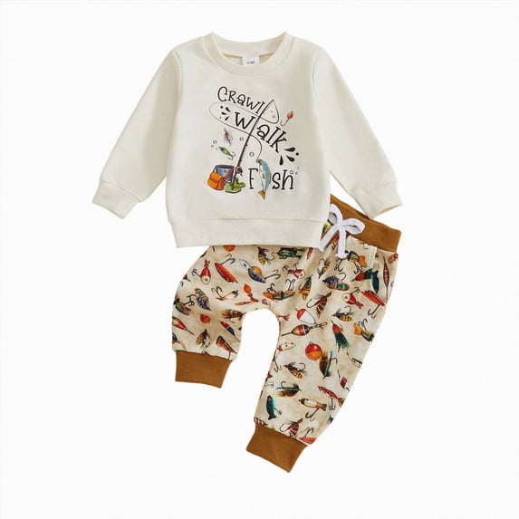 2-3 Years Boys Clothes Boy Outfits 2-Piece Long Sleeve Sweatshirt Tops ...