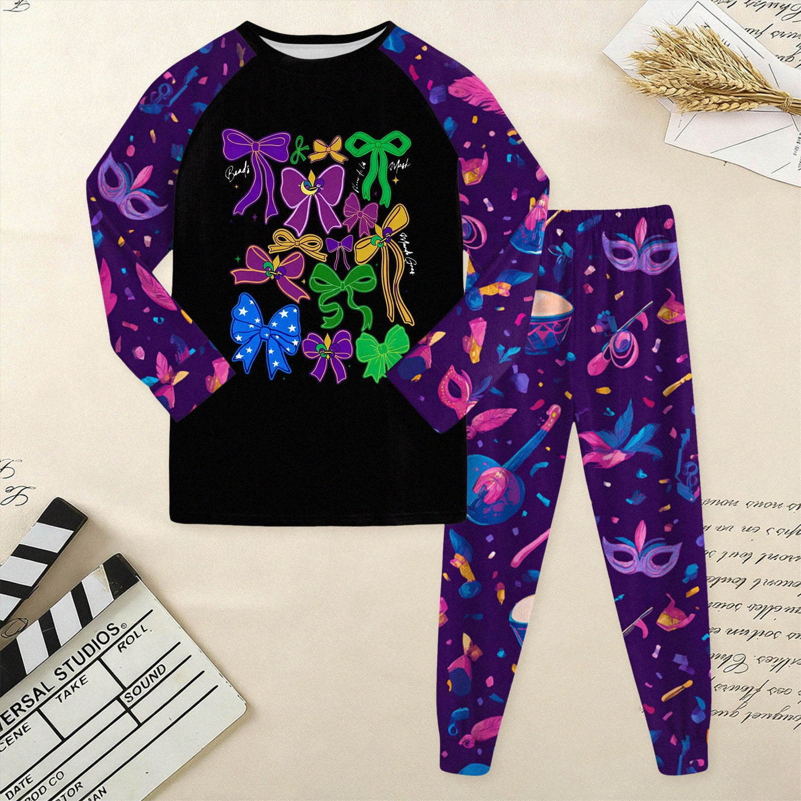 2-3 Years Girls Long Sleeve Pajama Set Toddler Baby Boy Clothes Infant ...