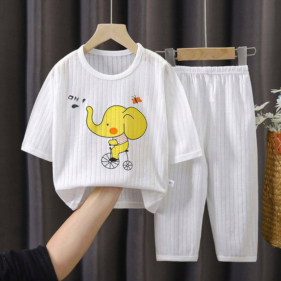 2-3 Years Girls Long Sleeve Pajama Set Toddler Baby Girl Clothes 6 12 ...
