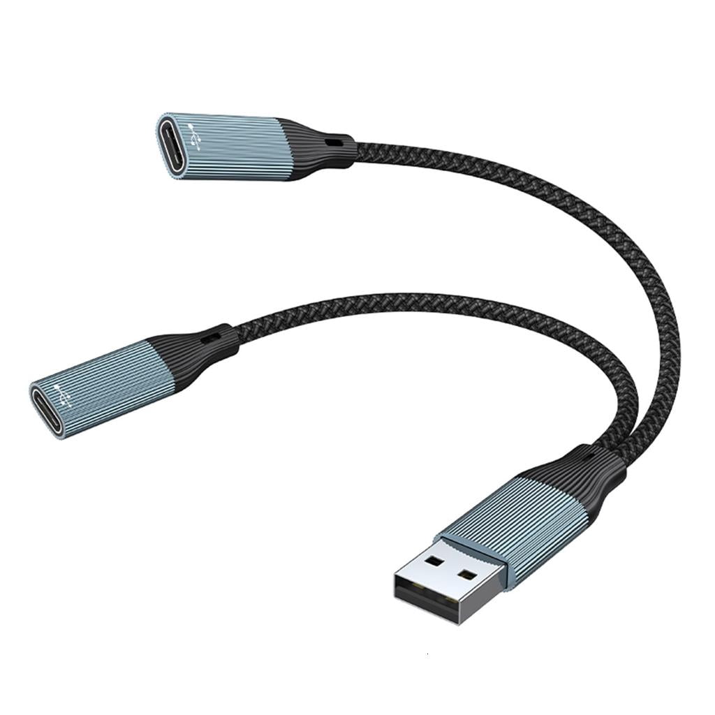 2/3 in 1 USB Y Splitter Cable USB Power Splitter Cable USB Male to Type ...