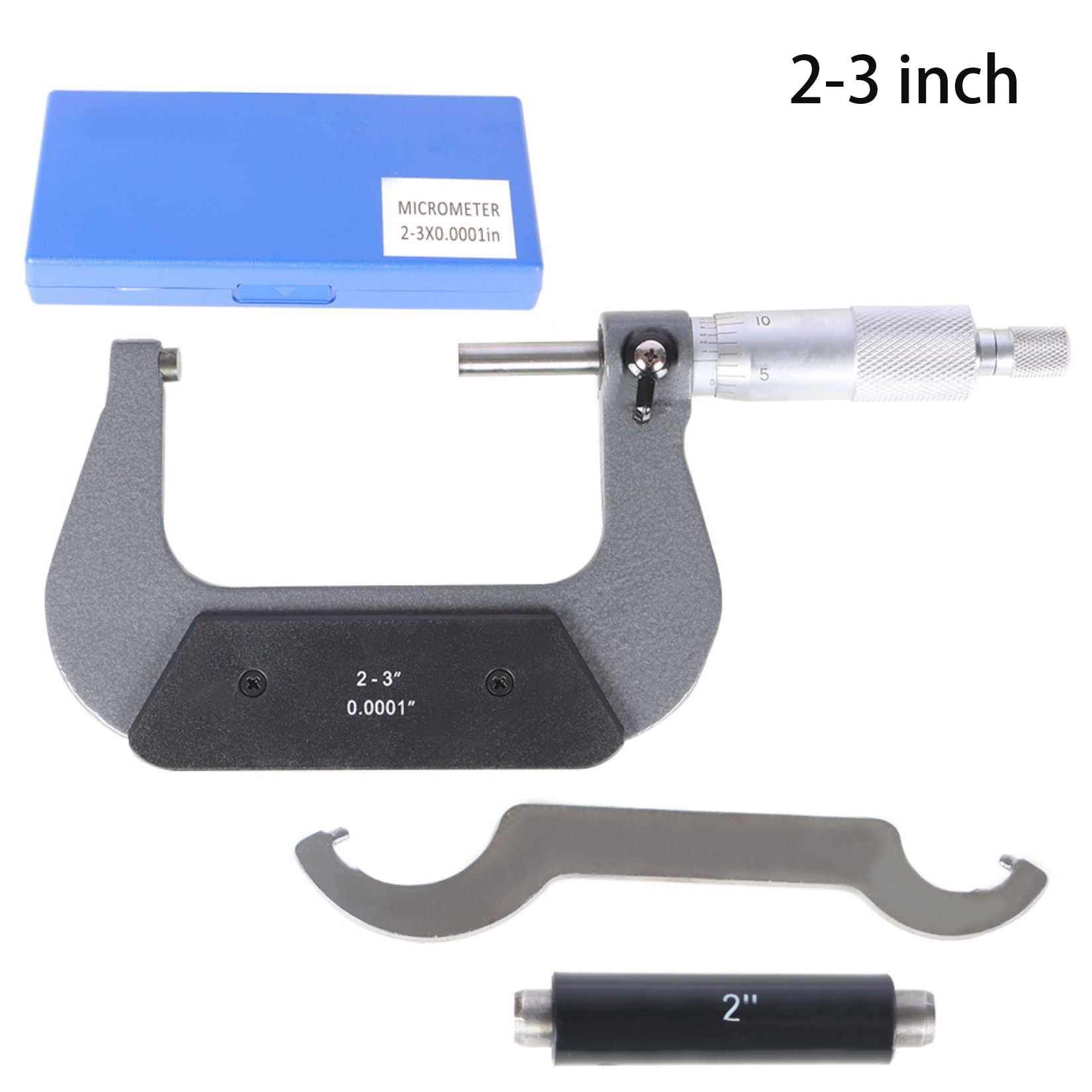 2-3 inch Precision Outside Micrometer 0.0001 inch Carbide Tipped for ...