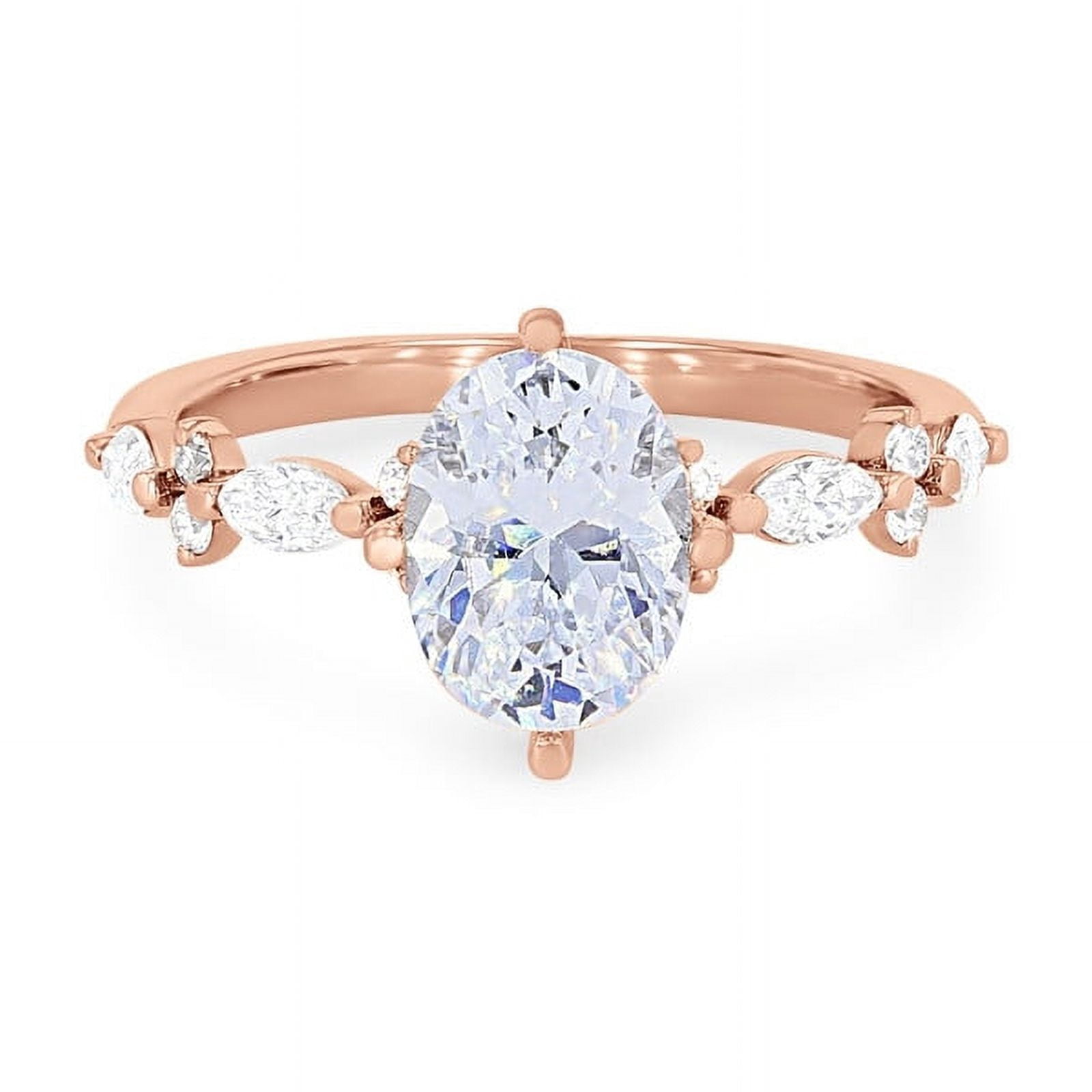 2.30 Carat Oval Cut IGI Certified Lab Grown Diamond Luxurious Bridal ...