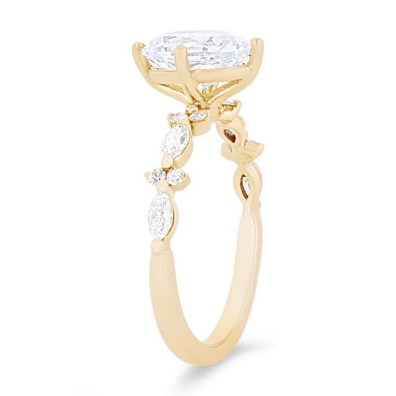 2.30 Ct Oval Cut IGI Certified Lab Grown Diamond Fine Ring for ...