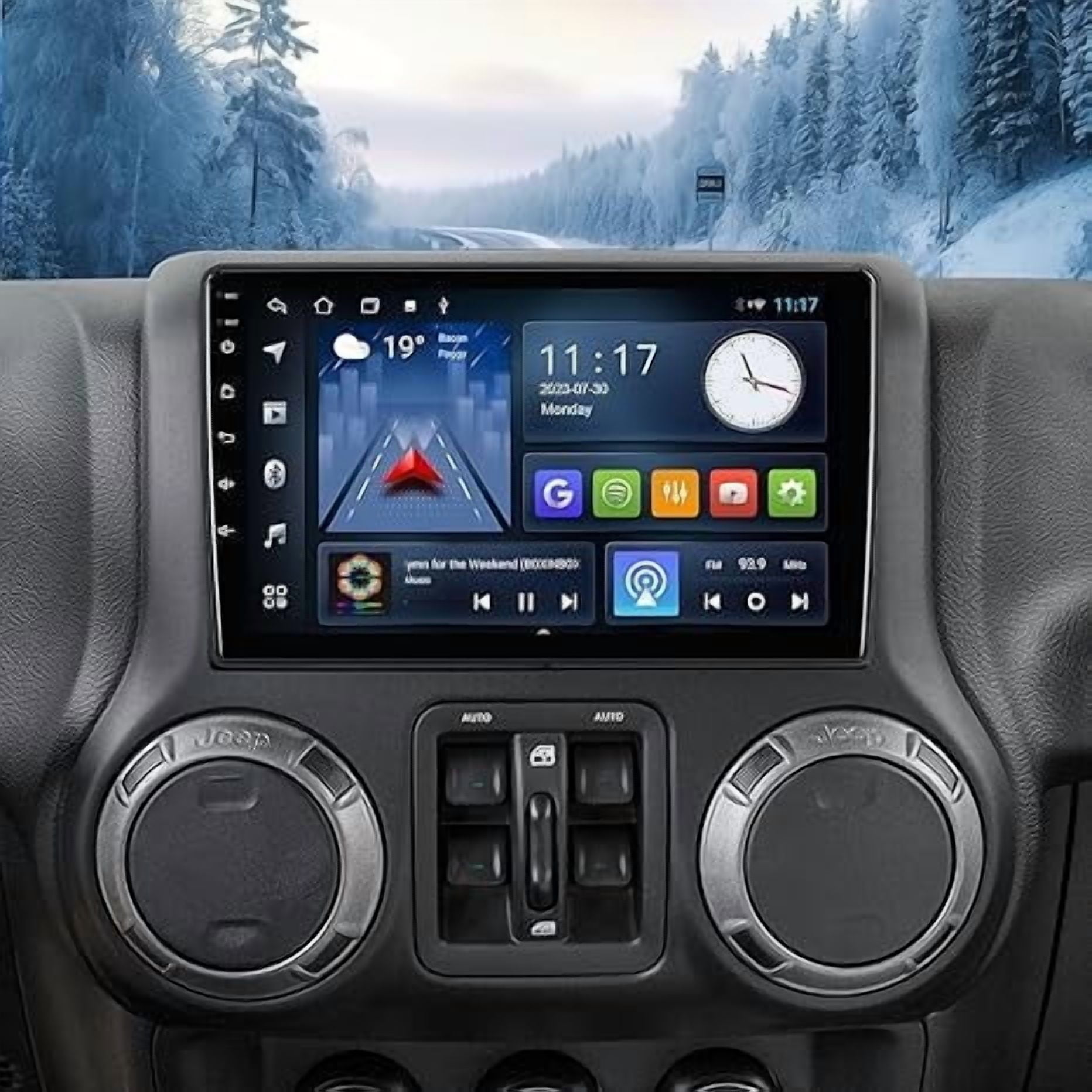 2+32G 10.1-Inch Android 10 Car Stereo for Jeep Grand Cherokee Wrangler ...