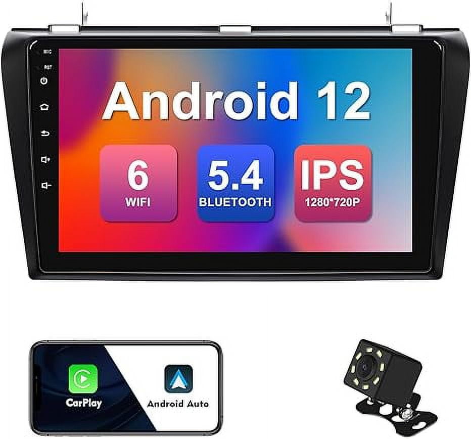 2+32G 9-inch Android 12 Car Stereo for Mazda 3 2004-2009 IPS Touchscreen Screen Car Radio ...