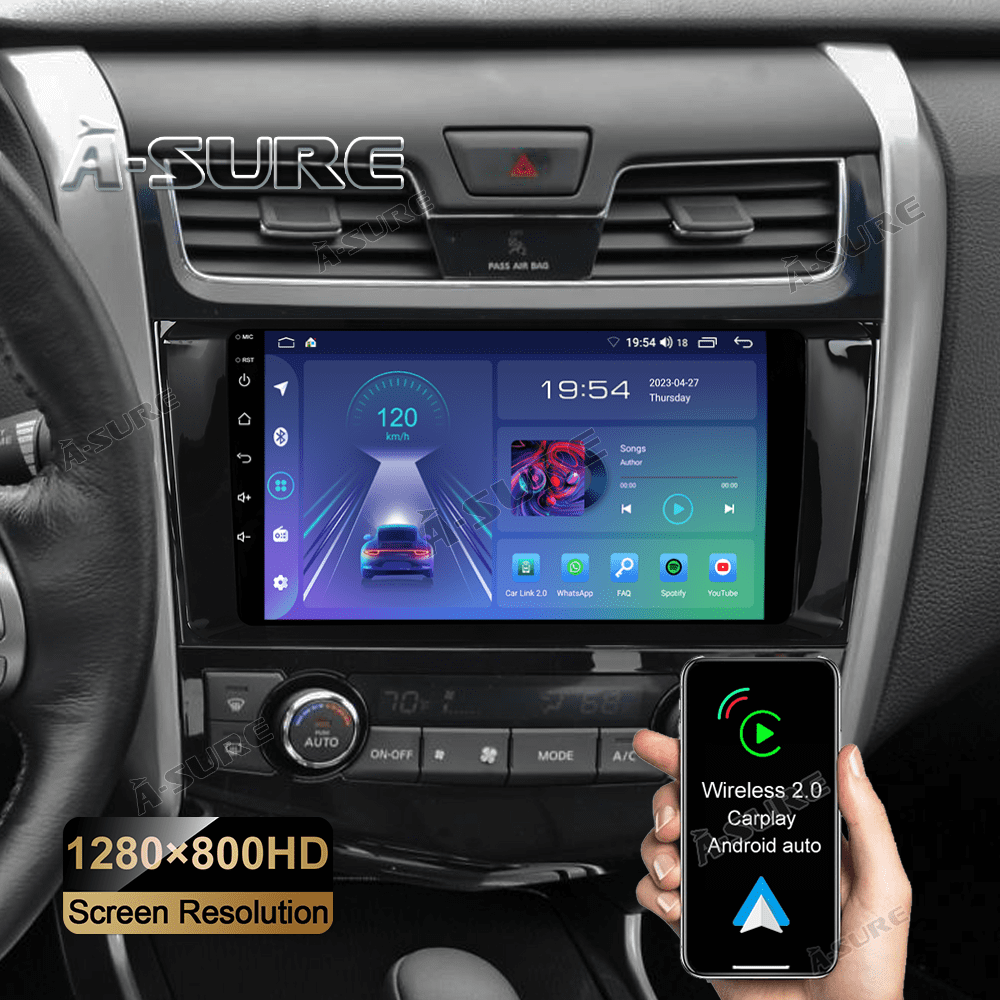 Bluetooth 2+32G Android 12 Carplay FM GPS Stereo Radio for Nissan Altima 2013-2018 - Walmart.com