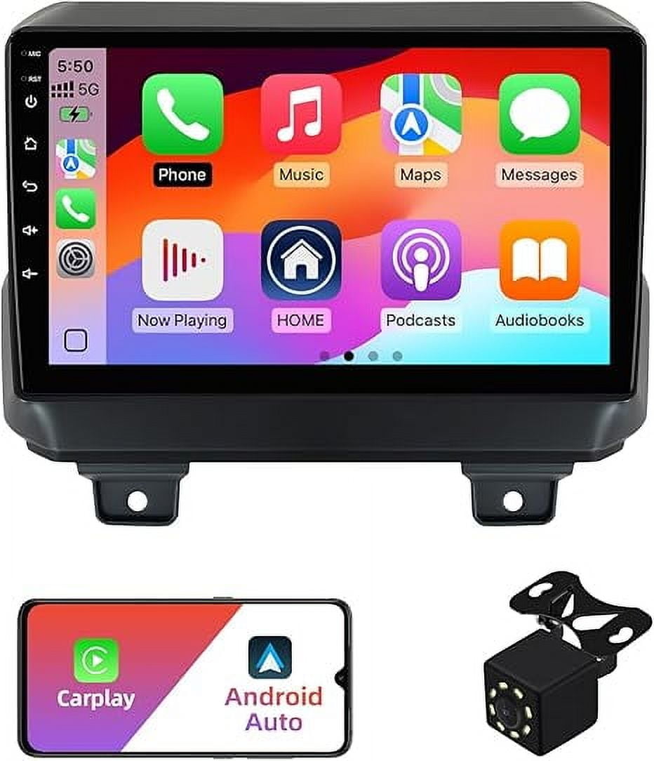 2+32G Android 12 Double Din Car Stereo for Jeep Wrangler JL Gladiator ...