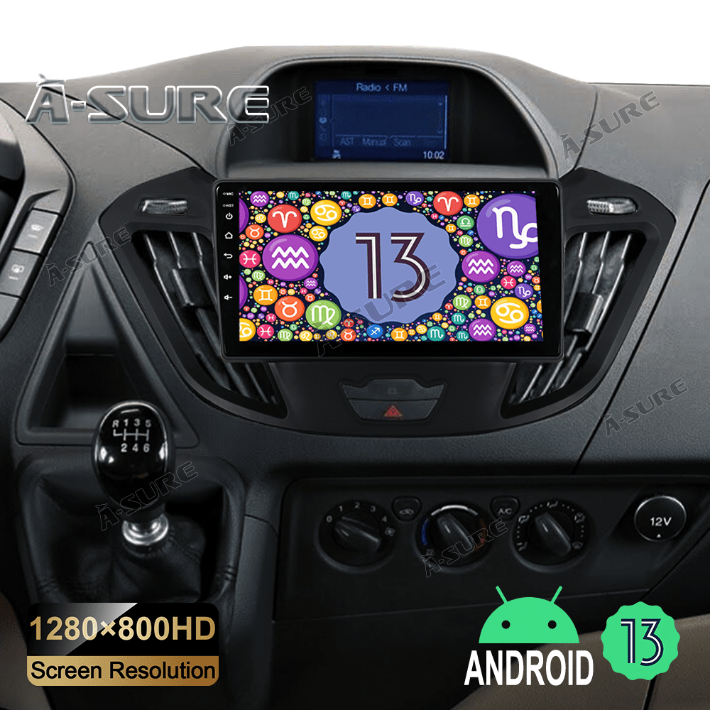 2+32G Android 13 Stereo Radio for Ford Transit Tourneo Custom 2013-2017 CarPlay WIFI BT GPS ...