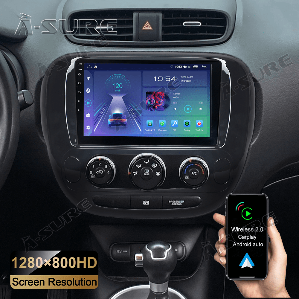 2+32GB Android 12 Car Stereo Radio Apple CarPlay for Kia Soul 2014-2019 ...